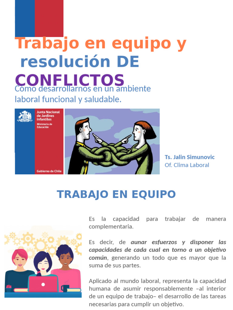 05 Taller de Trabajo en Equipo y Resolución de Conflictos | PDF ...