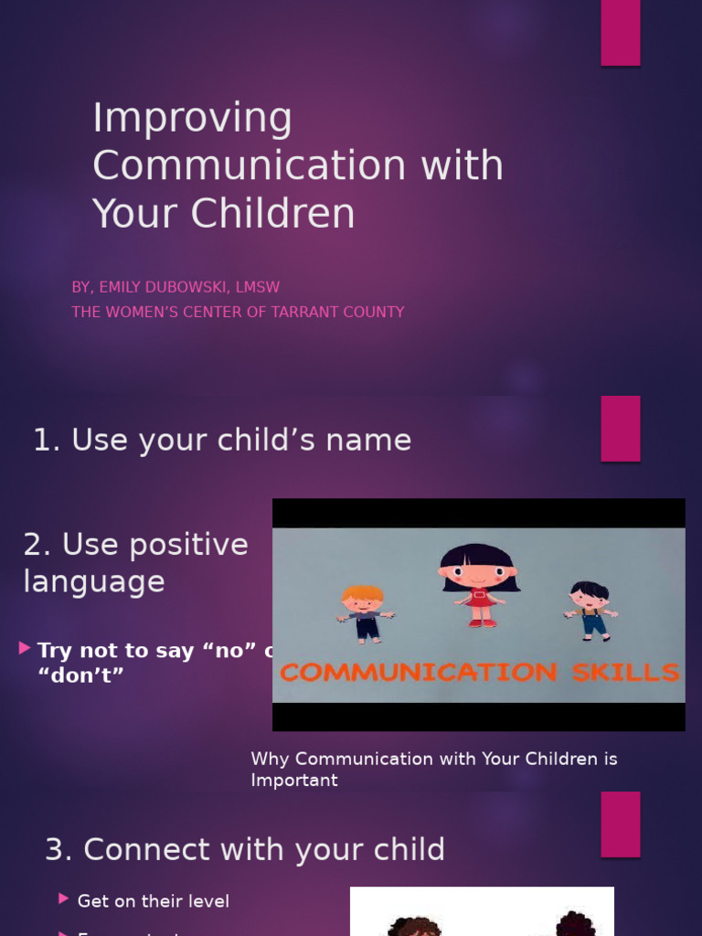Improving Communication With Your Children | PDF | Adolescence ...