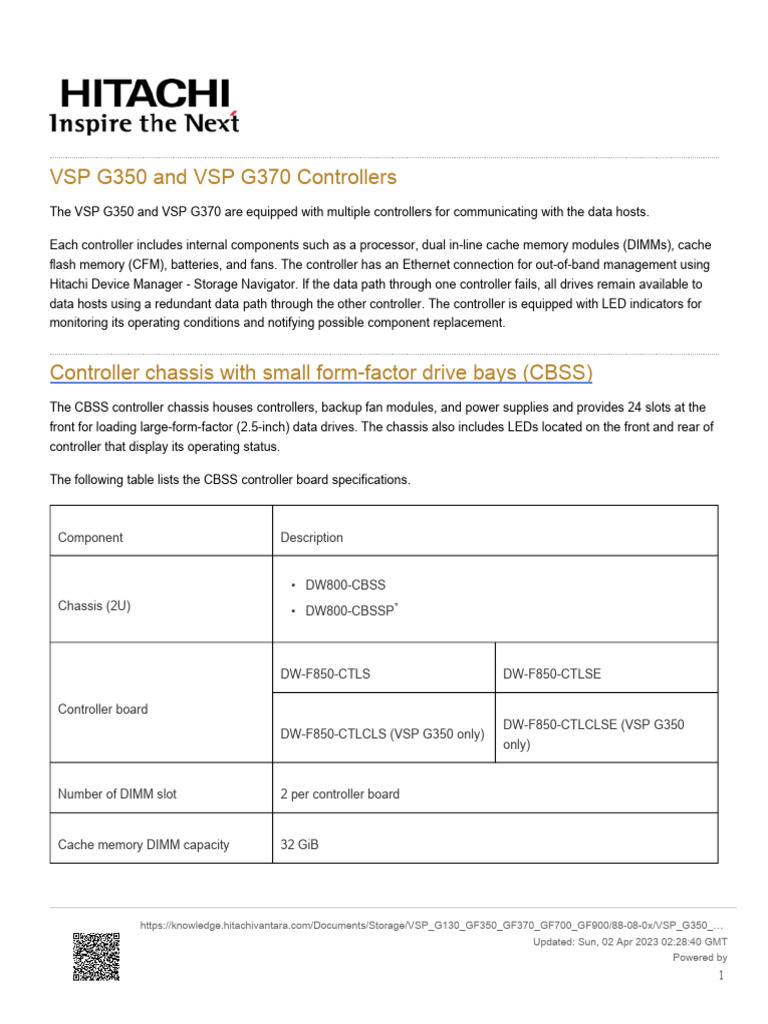 VSP G350 and VSP G370 Controllers | PDF | Power Supply | Computing