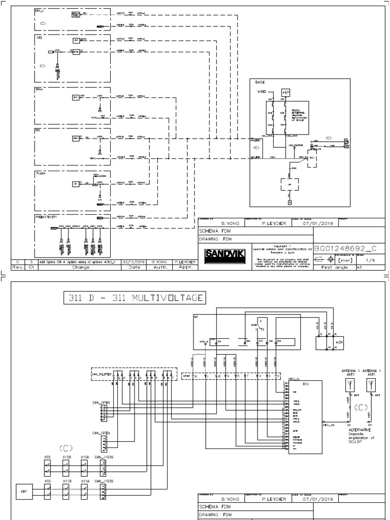 06-311 Range FDM Electric Diagram - Bg01248692 - C | PDF