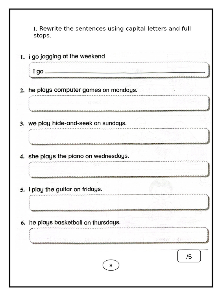 Punctuation Worksheet | PDF