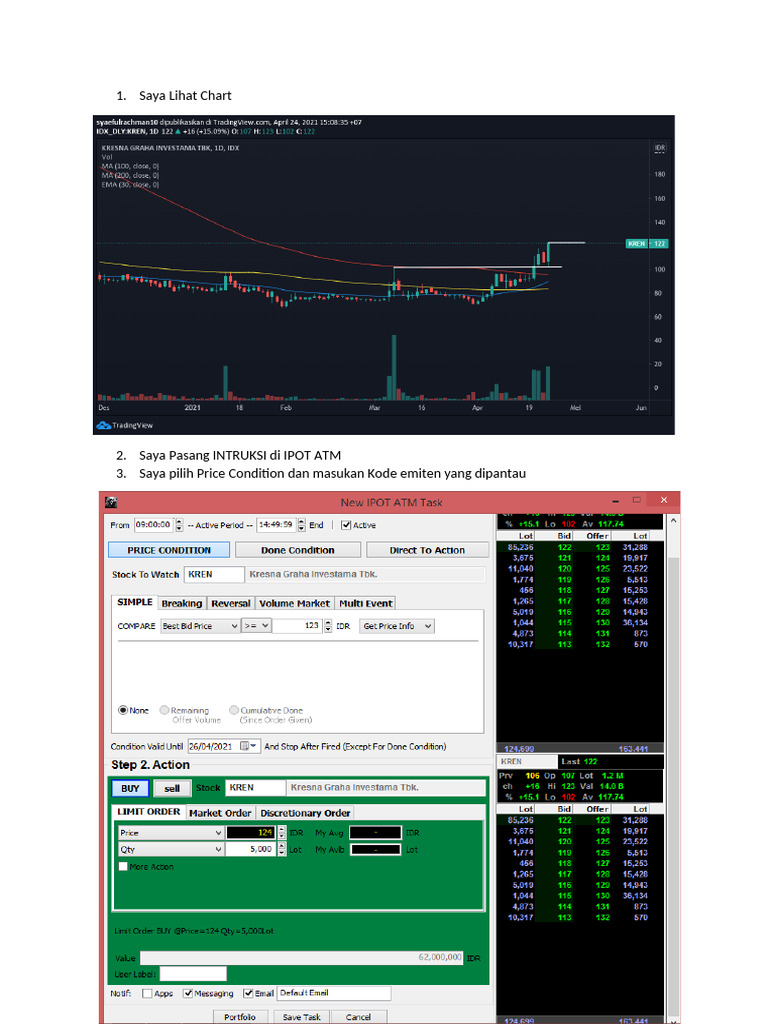 TUTORIAL PENGGUNAAN IPOT ATM | PDF