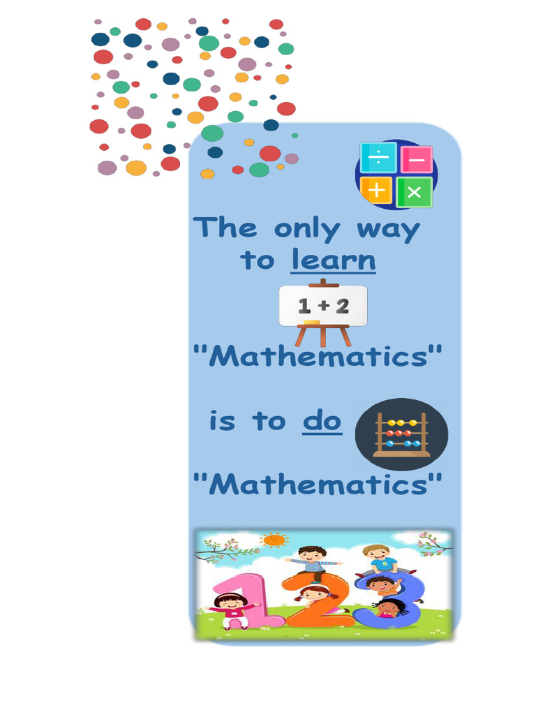 Math Bookmark | PDF