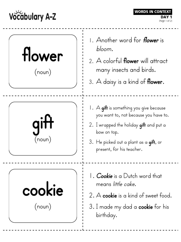 Valentine's Day Vocabulary Guide | PDF | Chocolate | Valentine's Day