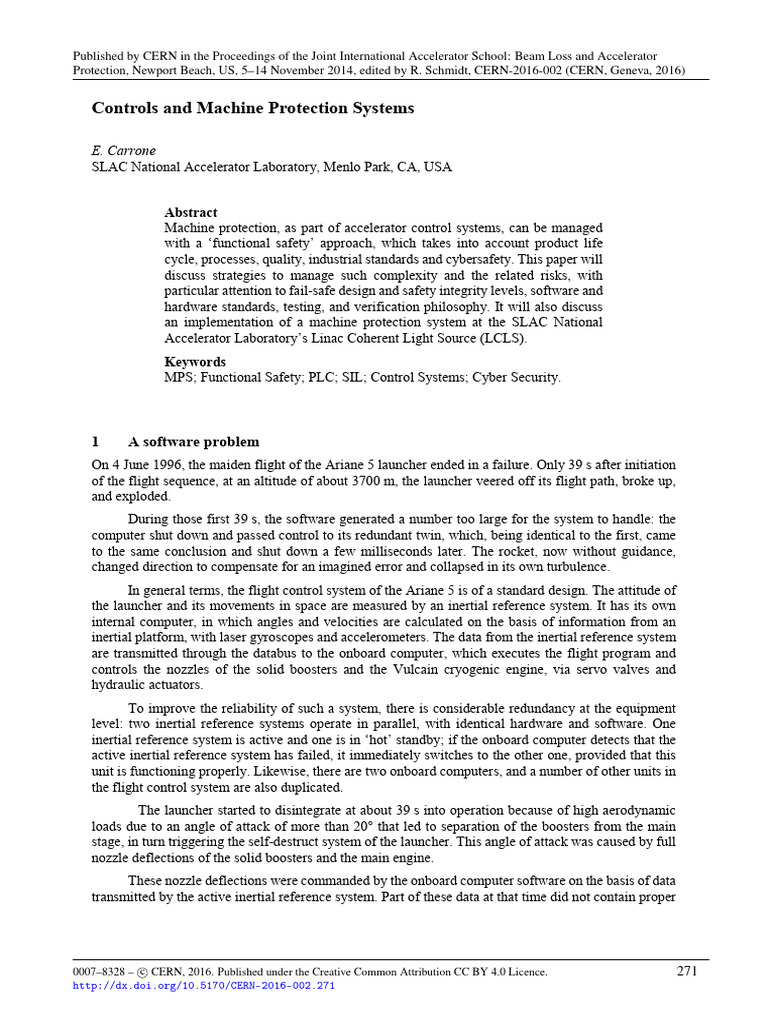 Controls and Machine Protection Systems | PDF | Reliability Engineering ...