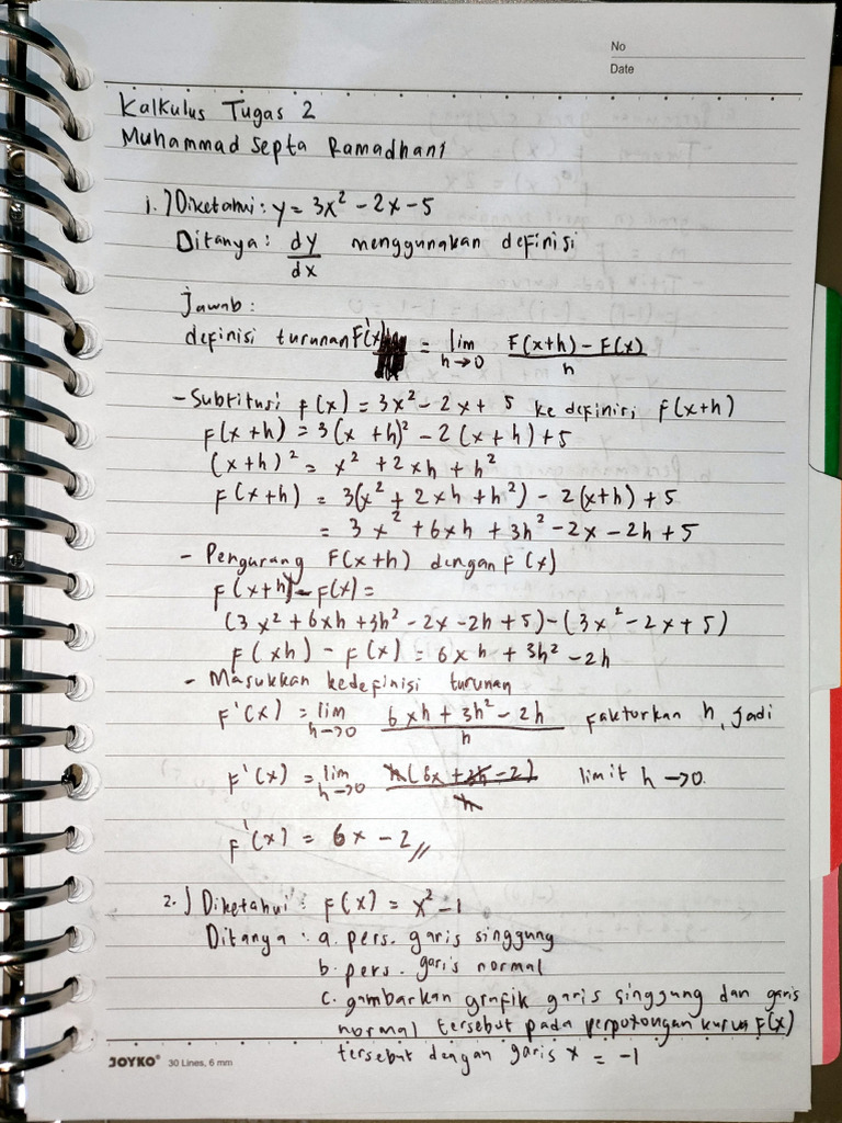 Tugas 2 Kalkulus | PDF