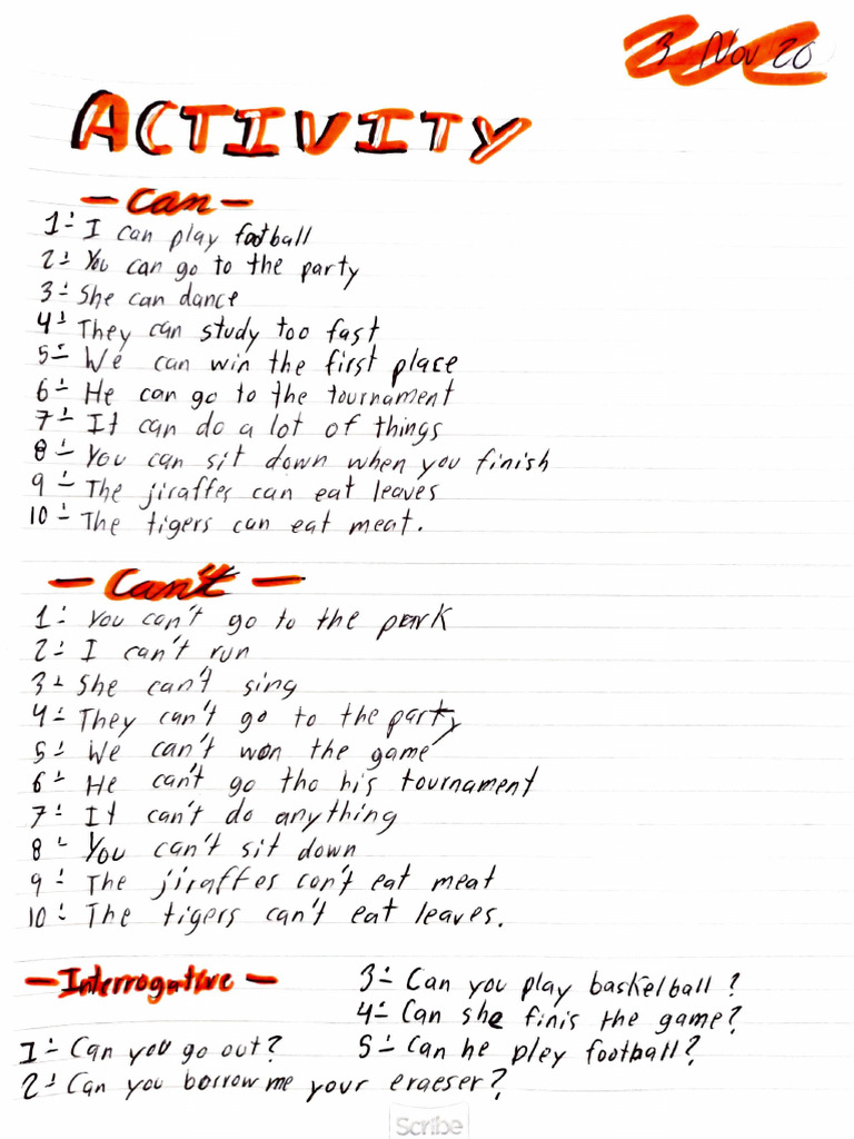 Actividades de Ingles de La Semana | PDF