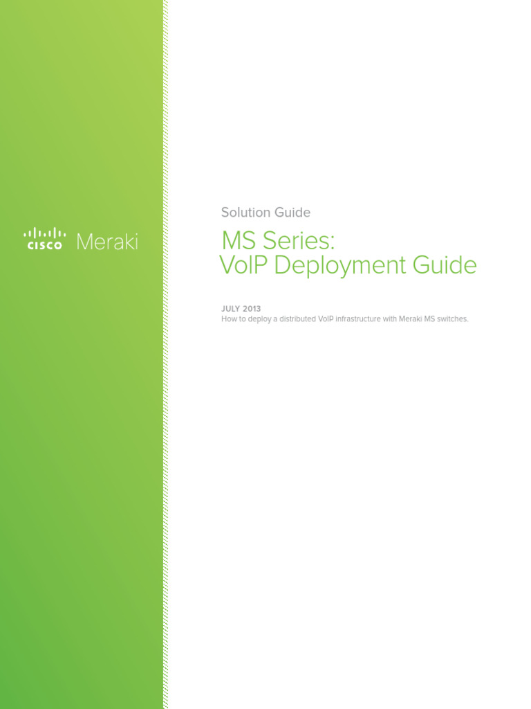 meraki_whitepaper_msvoip | PDF | Quality Of Service | Computer Network