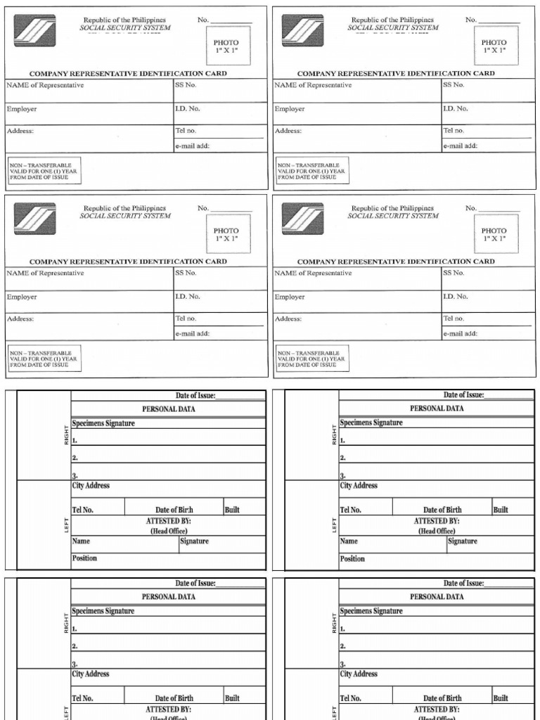 Company Card SSS | PDF