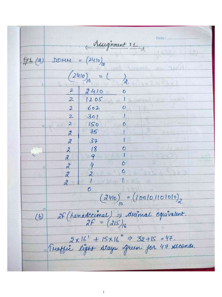 Csa Assignment - 1 | PDF