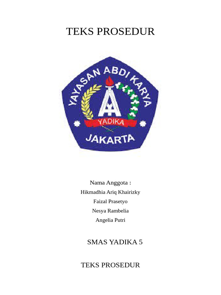 Teks Prosedur Uprak Bindo 2 | PDF