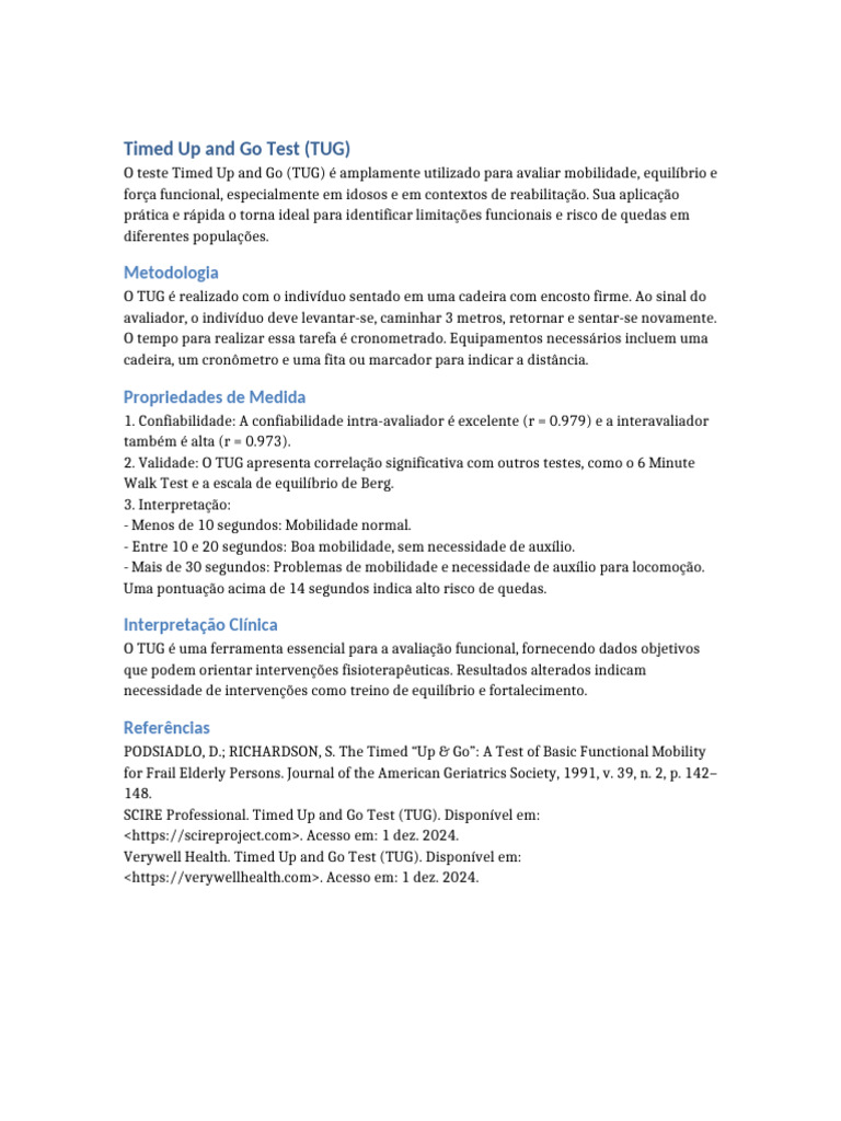Timed_Up_and_Go_Test_TUG | PDF