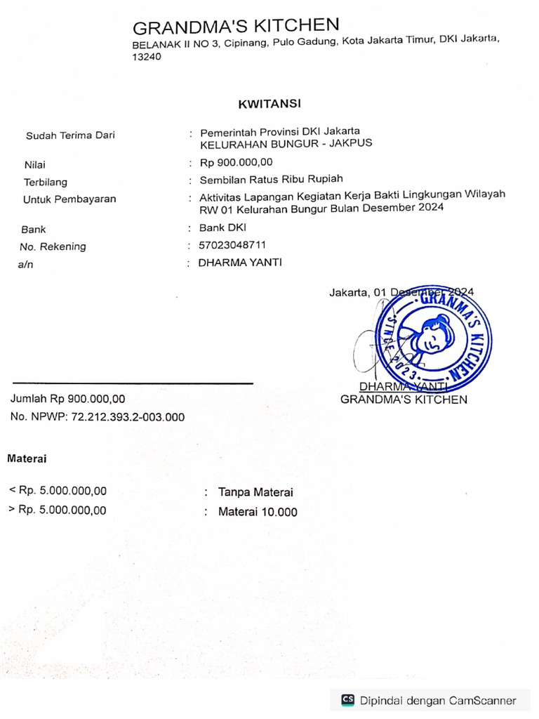 Kuitansi 02-12-2024 13.14 | PDF