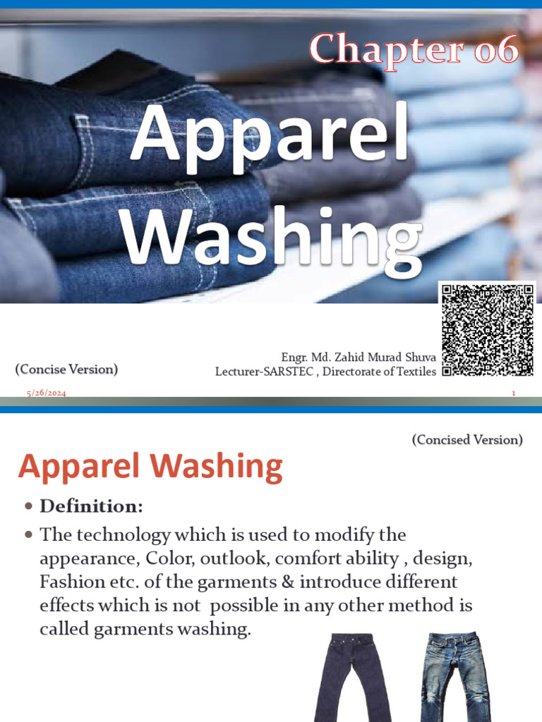 7..Apparel Washing (Concised Version) | PDF | Chemical Reactions ...