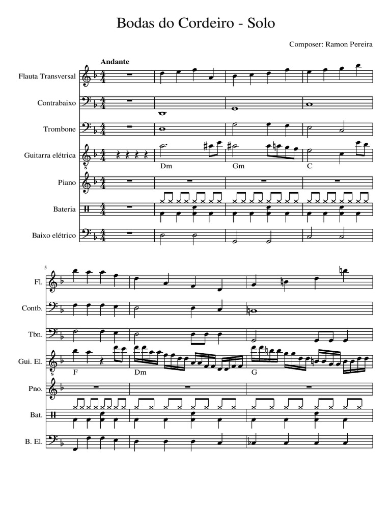 Bodas Do Cordeiro Com Bateria | PDF