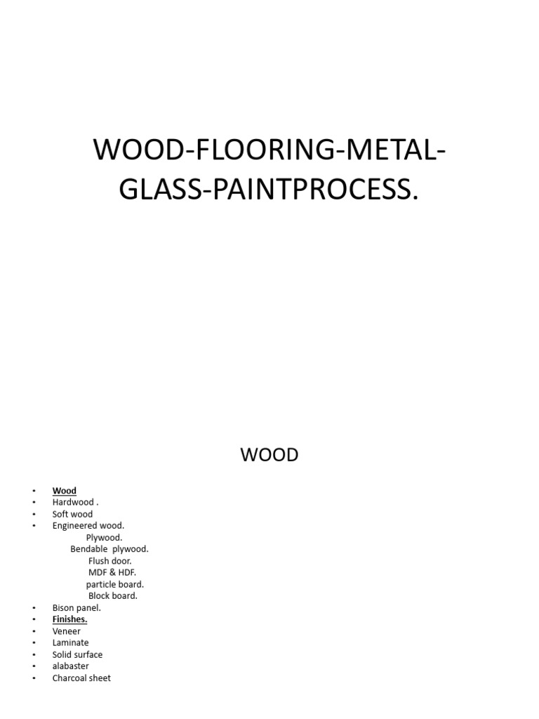 Wood & Material Guide for Builders | PDF | Flooring | Plywood