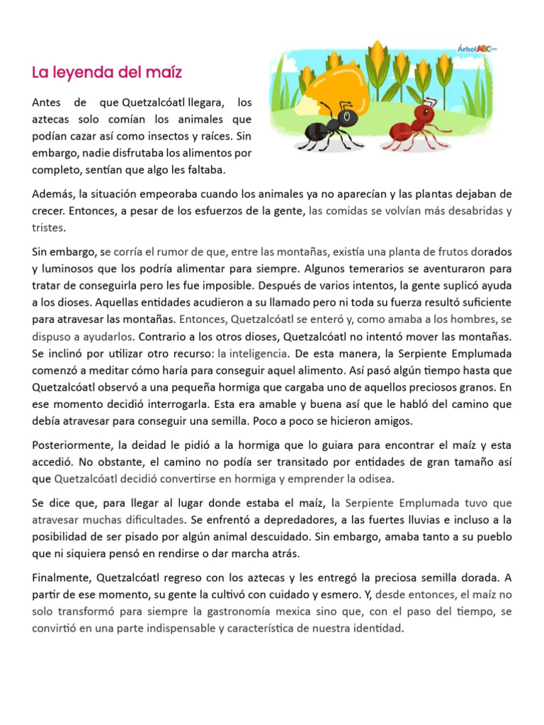 Leyendas del Maíz y la Vainilla | PDF