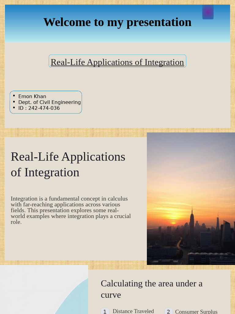 Real-Life Integration Uses | PDF