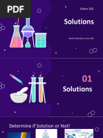 True Solutions | PDF | Solubility | Chemistry