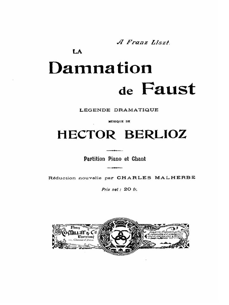 La Damnation de Faust, H 111 - Complete Score | PDF