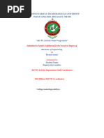 AICTE Activity Point Report Format | PDF
