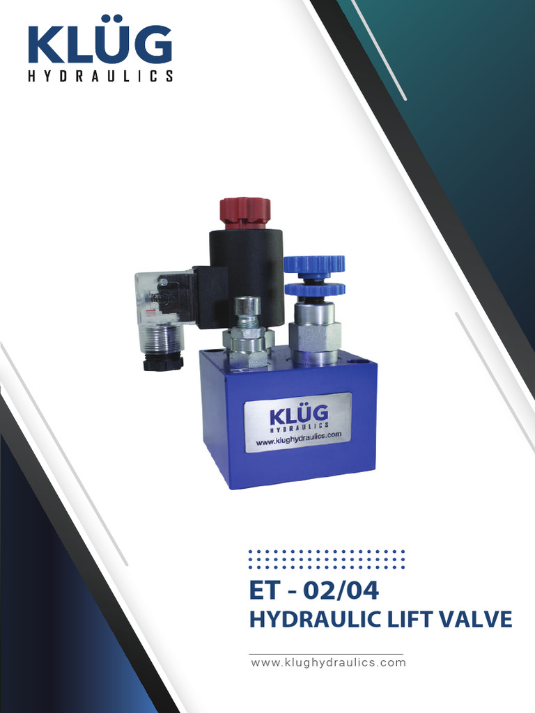 CATALOGO ET Klug | PDF | Valve | Elevator