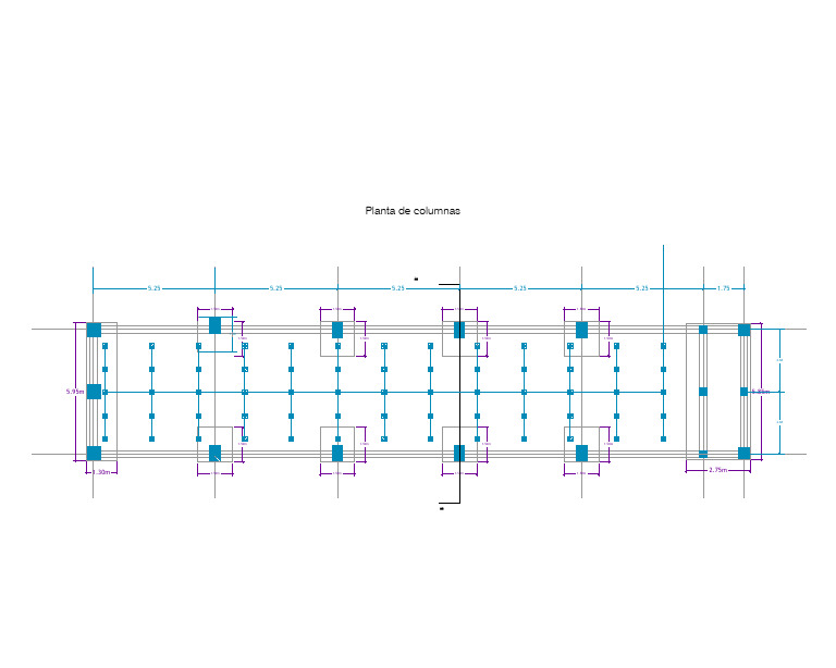 Planta de Columnas: 1.50m 1.50m 1.50m 1.50m | PDF