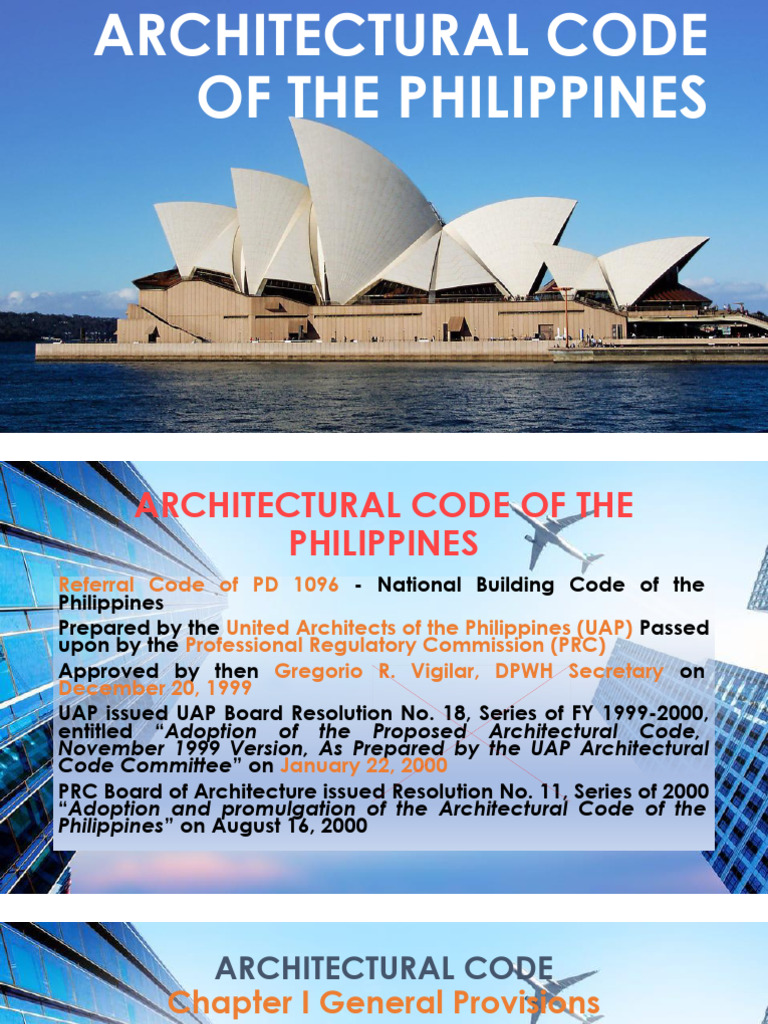Architectural Code of The Philippines | PDF | Government | Legal Documents