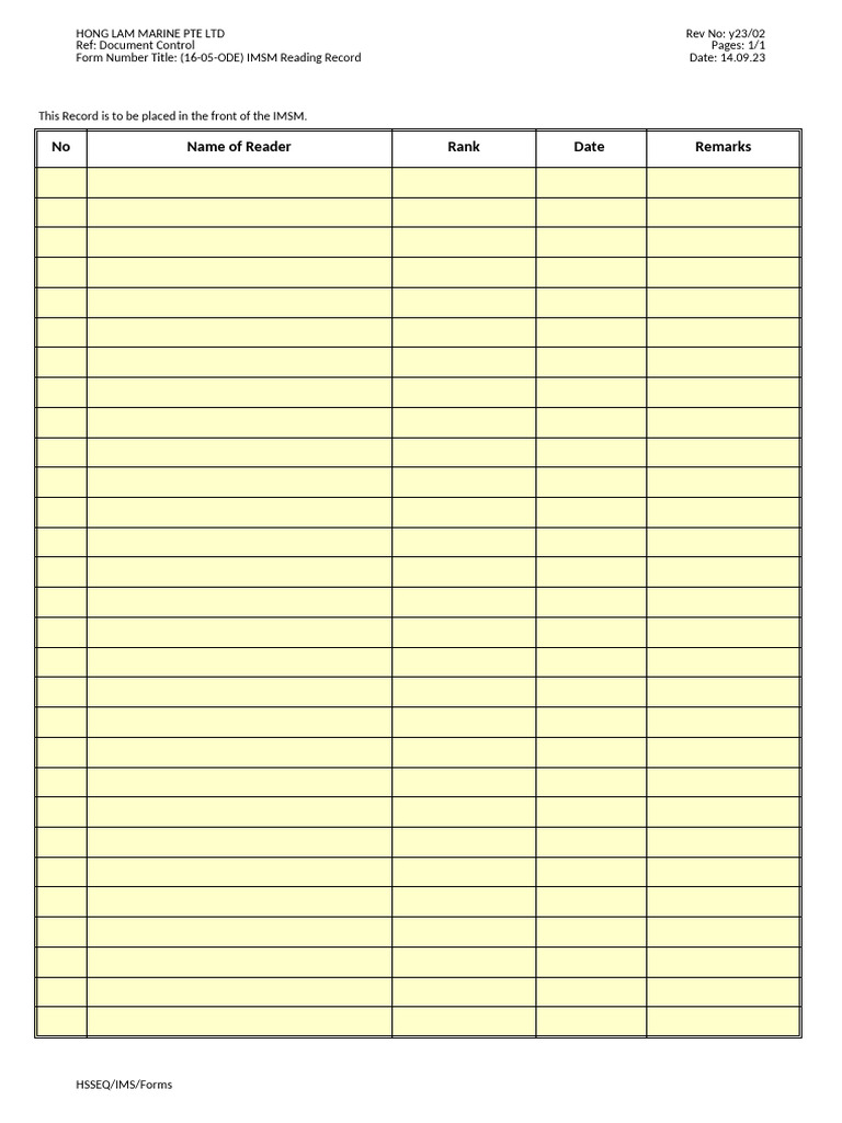 16-05-ODE IMSM Reading Record | PDF