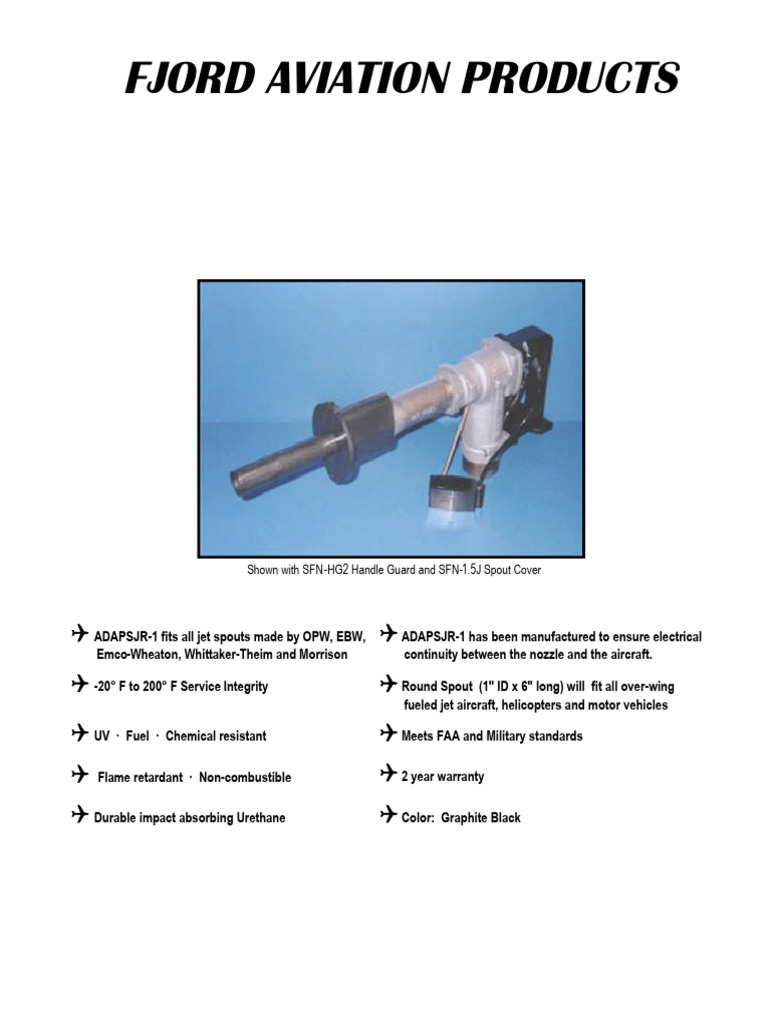 Jet Spout Adapter | PDF