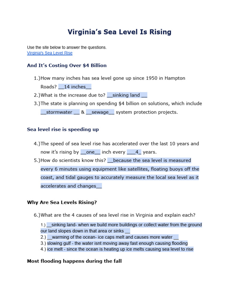 Sea Level Rise | PDF | Sea Level Rise | Sea