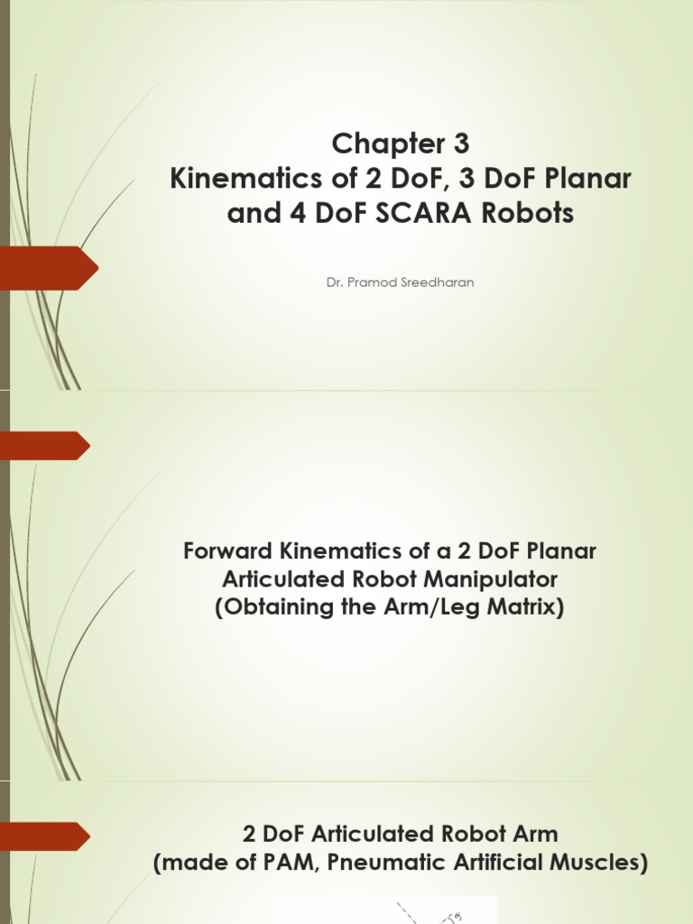 Ch-3_Kinematics_2-DoF_3-DoF_and_SCARA_Robots | PDF