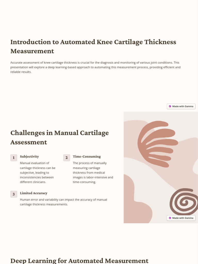 Introduction-to-Automated-Knee-Cartilage-Thickness-Measurement | PDF | Deep Learning ...
