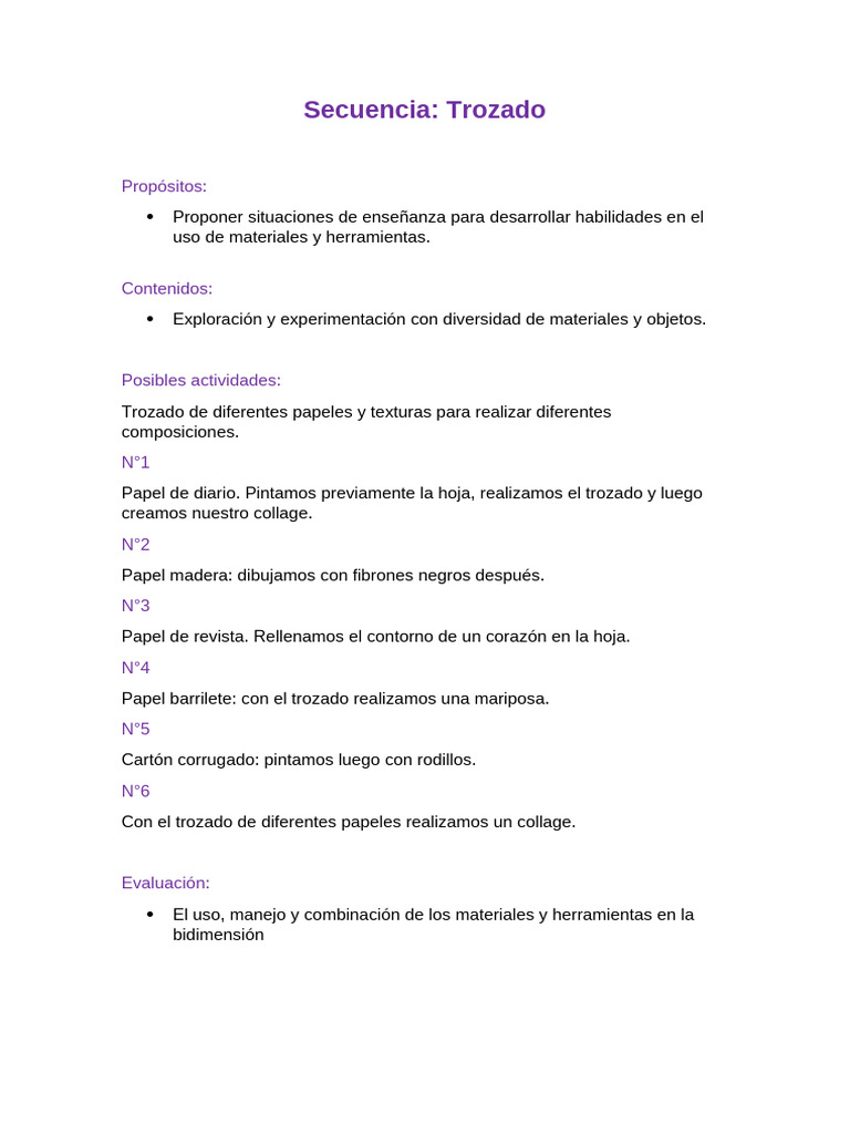 Secuencia Trozado NOV DIC 24 | PDF