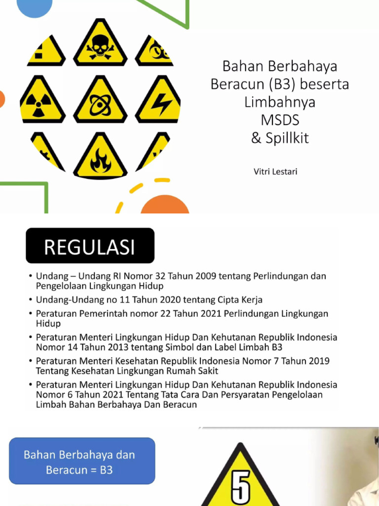 Bahan Berbahaya Beracun b3 Beserta Limbahnya | PDF