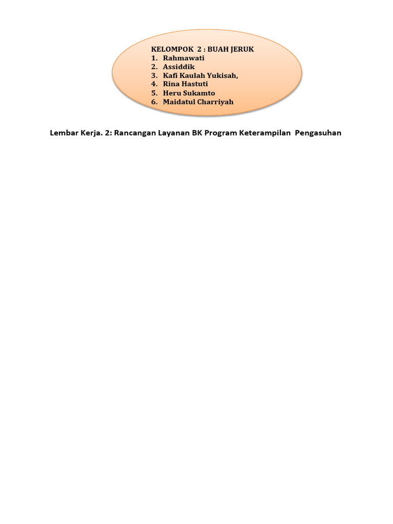 KEL 2_ LK 2_modul 10_Rancangan Layanan BK Program Keterampilan Pengasuhan | PDF
