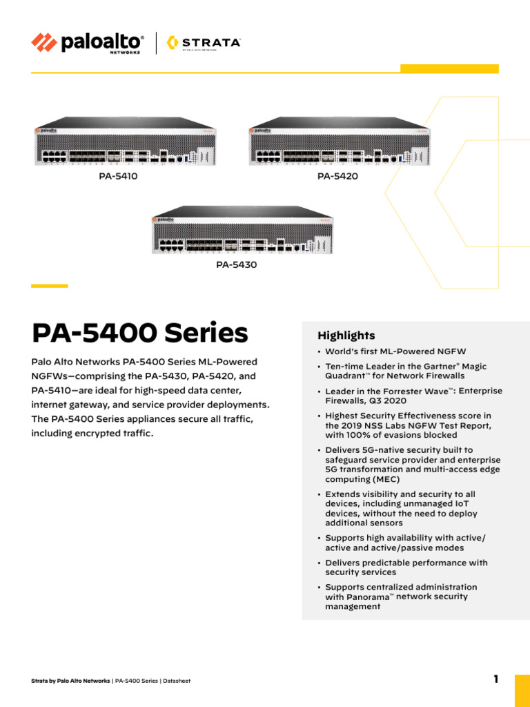Pa 5400 Series Pan Os 10 2 | PDF | Security | Computer Security
