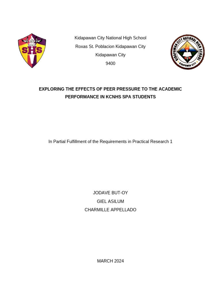 Kidapawan City National High School | PDF