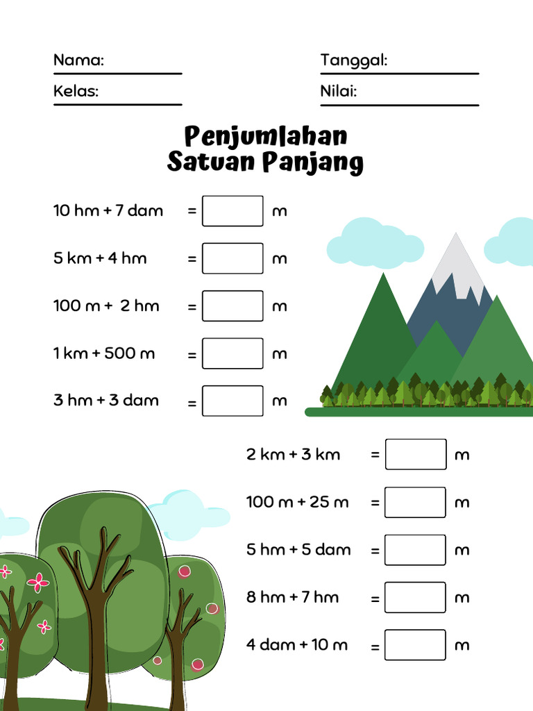 Soal Pengukuran Panjang Kelas 3 SD | PDF