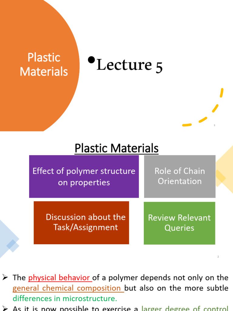 5 - Polymer Structure - Properties | PDF | Polymers | Chlorine