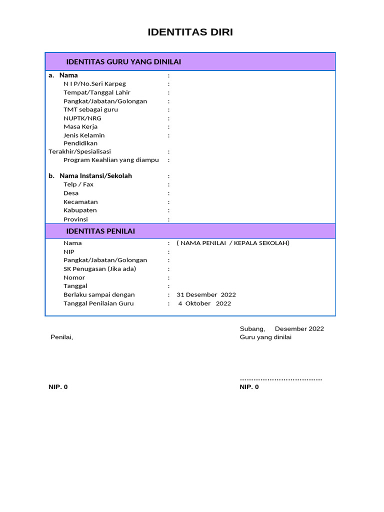 Contoh PKG Guru Tahun 2019 | PDF