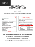 State Farm Insurance Card 1 1 | PDF | Vehicle Insurance | Insurance