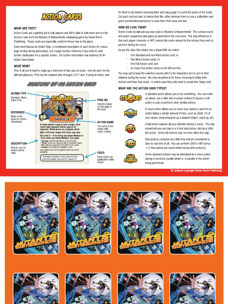 Action Cards | PDF
