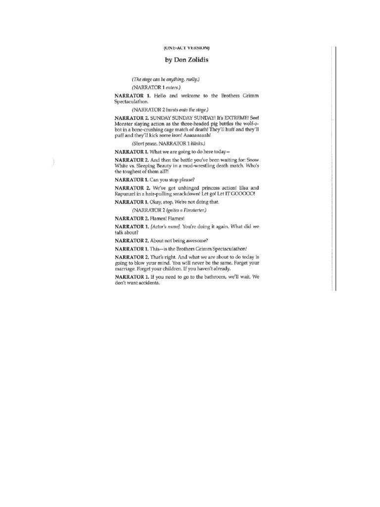 Brothers Grimm Modified Script (1) | PDF