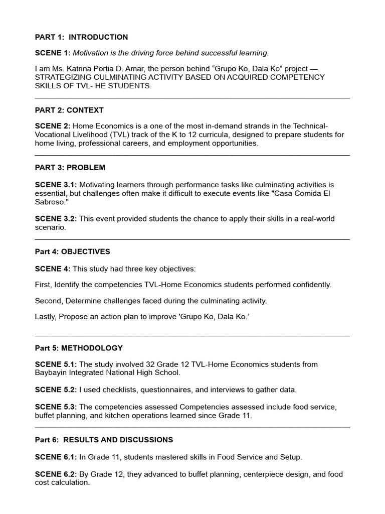 SCRIPT - ACTION RESEARCH | PDF | Behavior Modification | Cognition