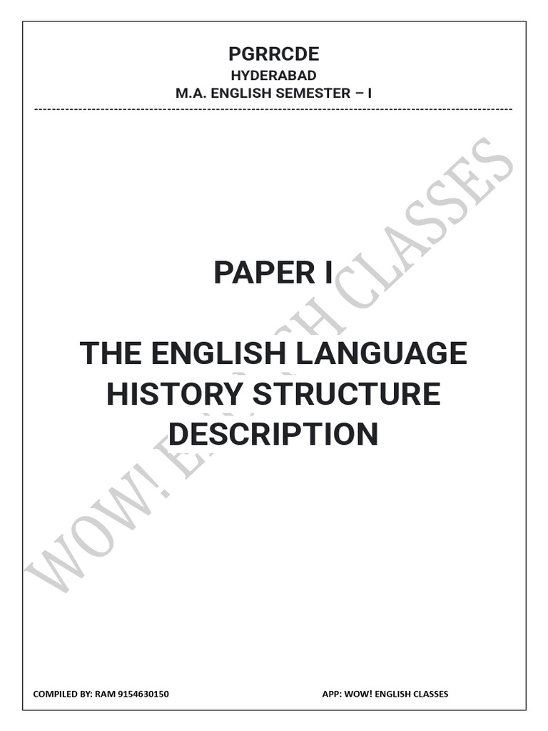 MA 1st Sem Questions | PDF | Stress (Linguistics) | English Language