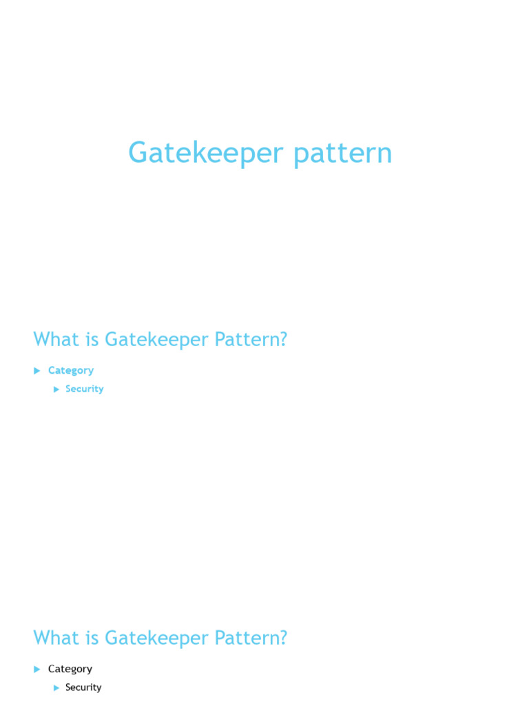 GateKeeper | PDF | Transport Layer Security | Internet Standards