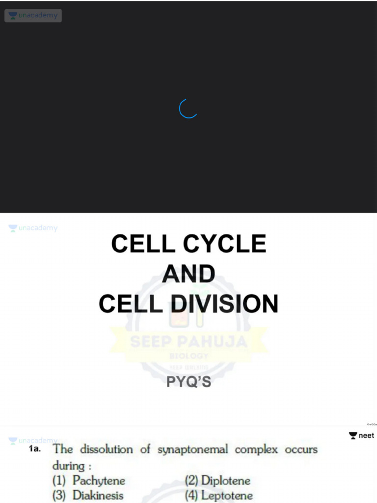 Cell Cycle Cell Division Sprint Practice Session No Anno | PDF