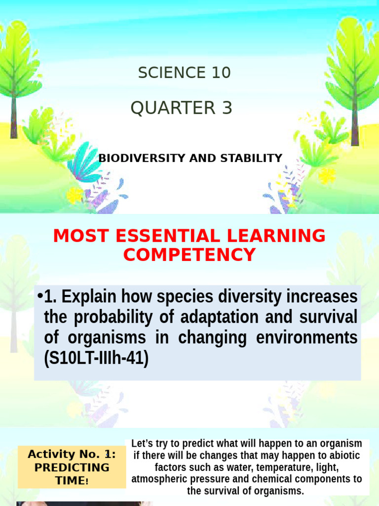 Biodiversity and Stability | PDF | Adaptation | Ecosystem