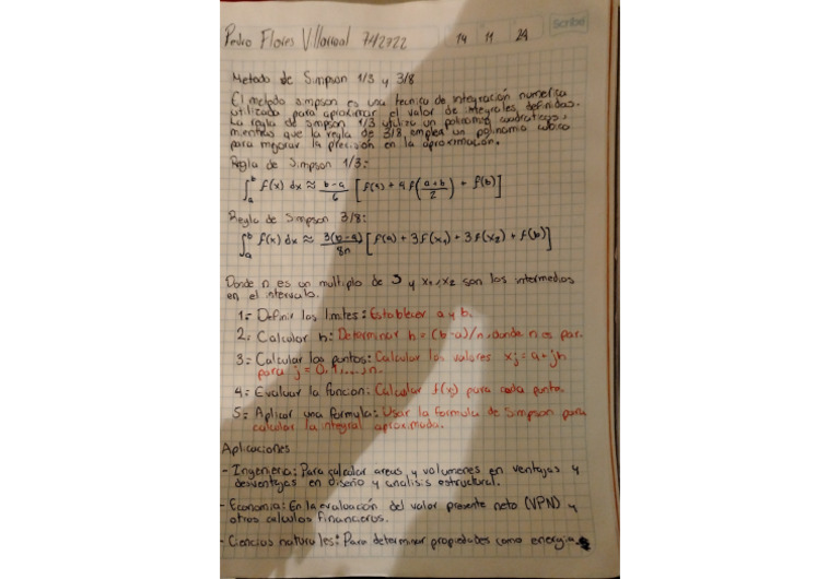 PFV Metodo Simpson MN | PDF